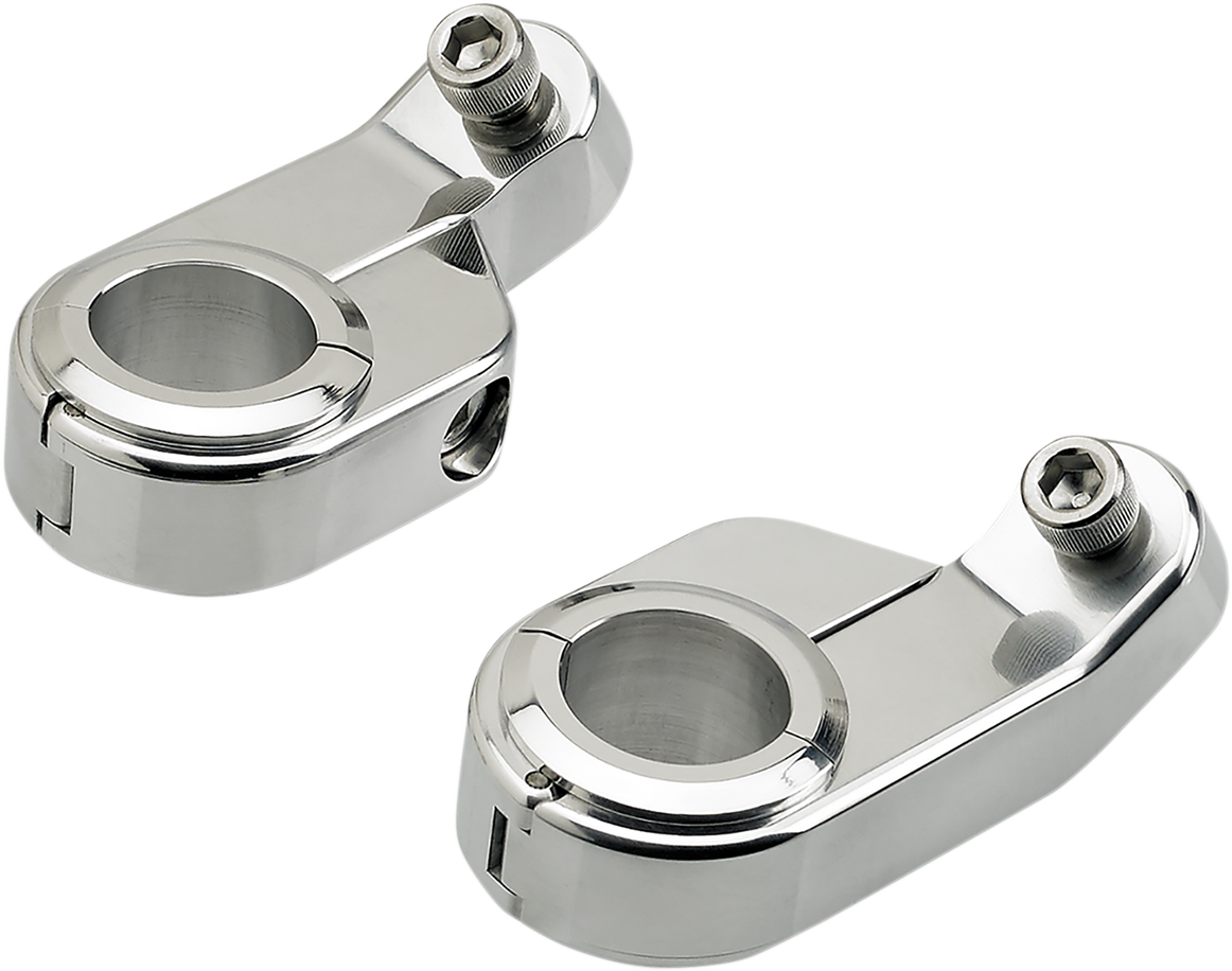 O/S Speed Clamps - Chrome - Angled – Biltwell MX